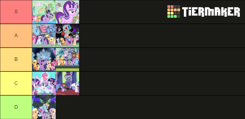 Every Season of MLP Ranked Tier List (Community Rankings) - TierMaker