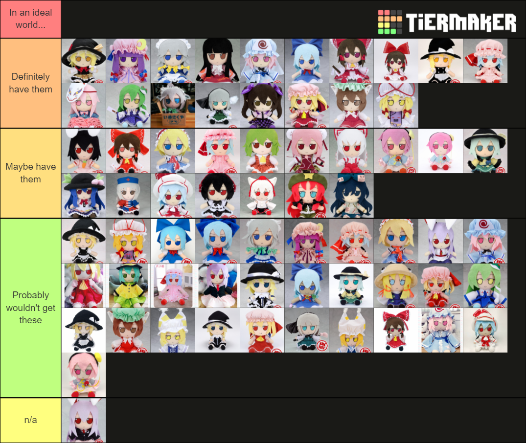 (more) Fumo tierlist Tier List (Community Rankings) - TierMaker