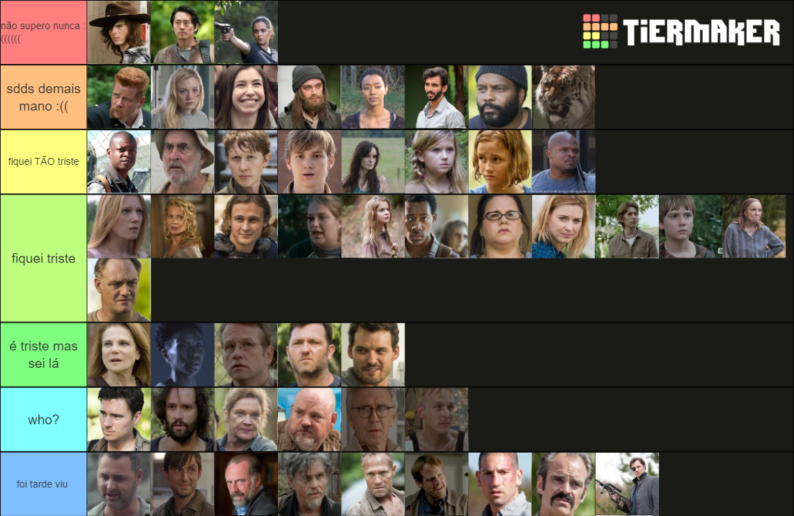 Saddest TWD Deaths Tier List (Community Rankings) - TierMaker