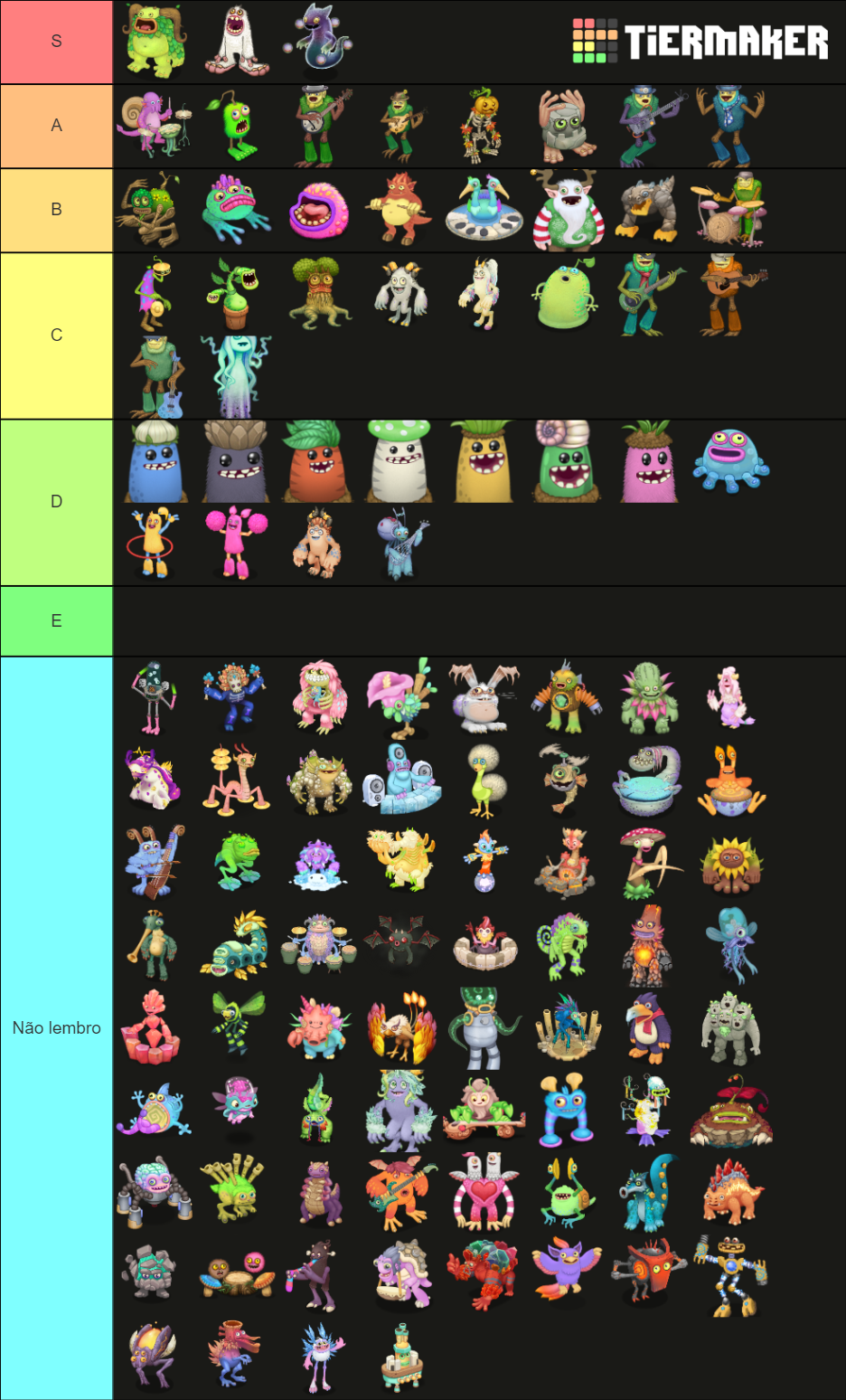 My Singing Monsters Tier List (Community Rankings) - TierMaker My Singing Monsters Tier List (Community Rankings) - TierMaker