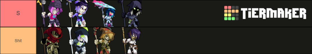 Brawlhalla Nix Skins Tier List (Community Rankings) - TierMaker