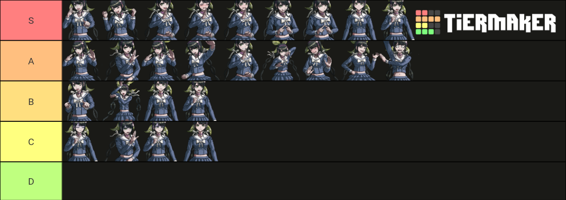 Tenko Chabashira Sprites Tier List (Community Rankings) - TierMaker