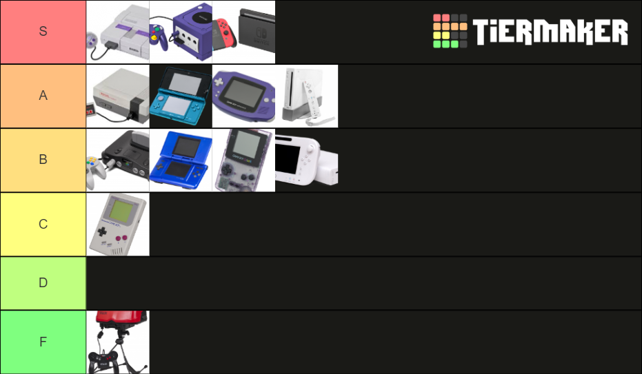 Nintendo Systems Tier List (Community Rankings) - TierMaker Nintendo Systems Tier List (Community Rankings) - TierMaker