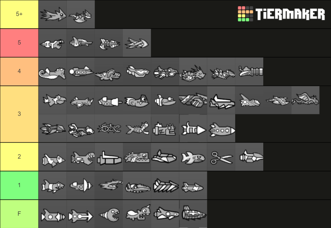 geometry dash ships Tier List (Community Rankings) - TierMaker