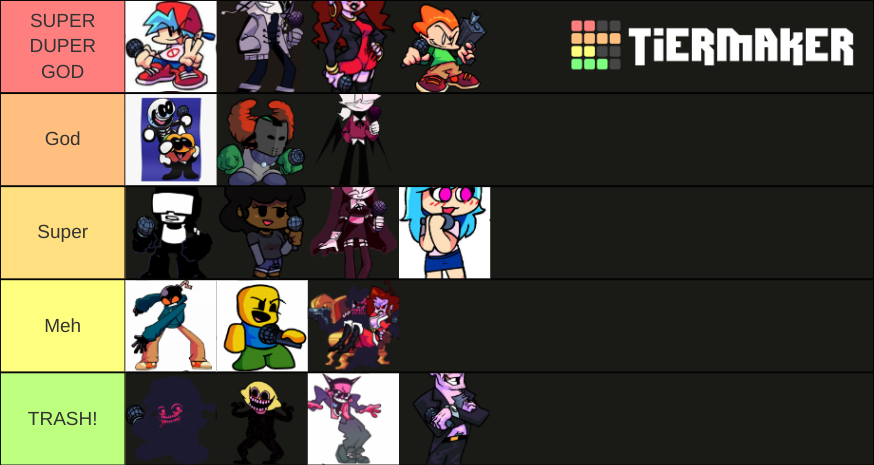 fnf Tier List (Community Rankings) - TierMaker