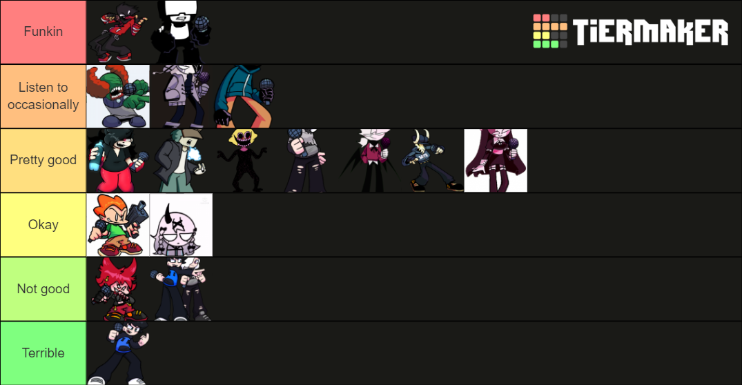 FNF Tier List (Community Rankings) - TierMaker