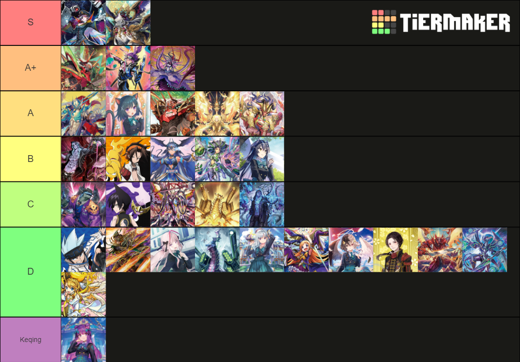 Cardfight Vanguard D-BT04 Tier List (Community Rankings) - TierMaker