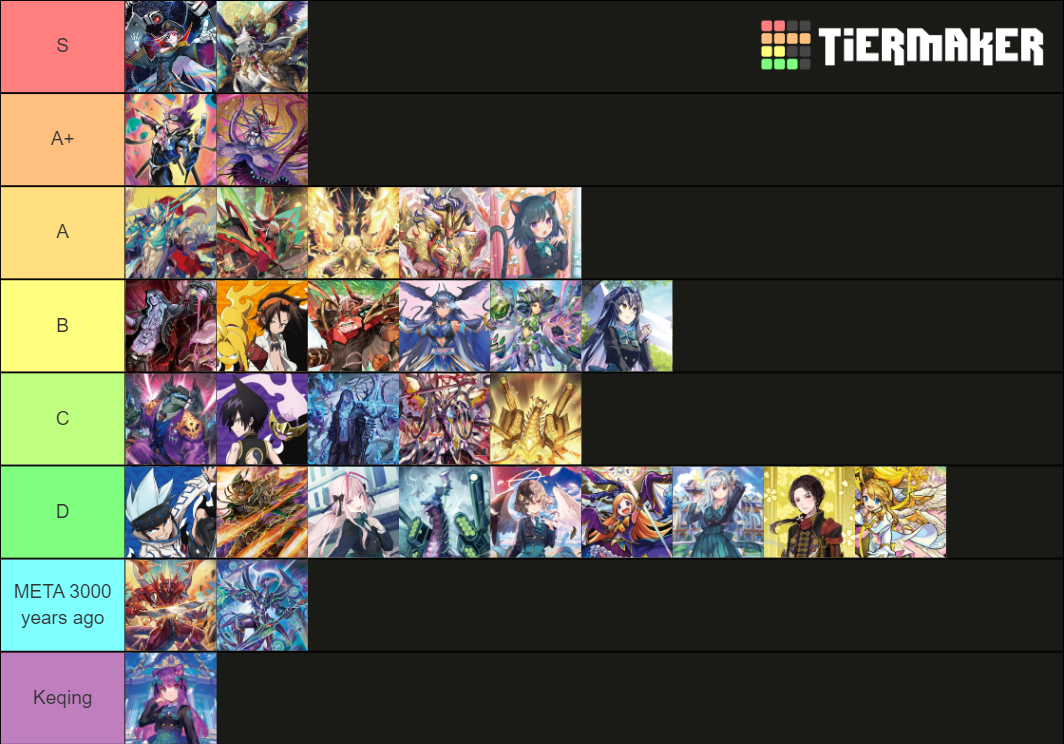 Cardfight Vanguard D-BT04 Tier List (Community Rankings) - TierMaker