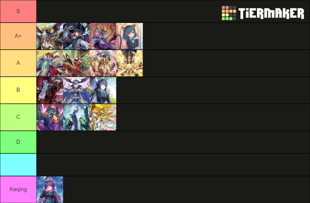 Cardfight Vanguard D-BT04 Tier List (Community Rankings) - TierMaker