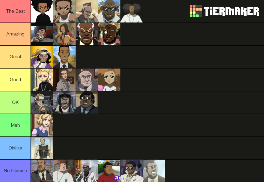 Boondocks Characters Tier List (Community Rankings) - TierMaker