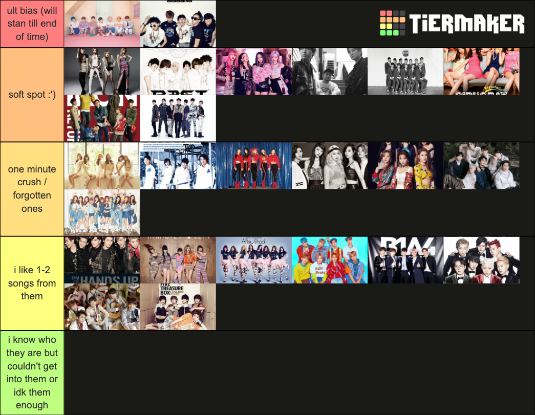 jenny's kpop groups ranking Tier List (Community Rankings) - TierMaker jenny's kpop groups ranking Tier List (Community Rankings) - TierMaker