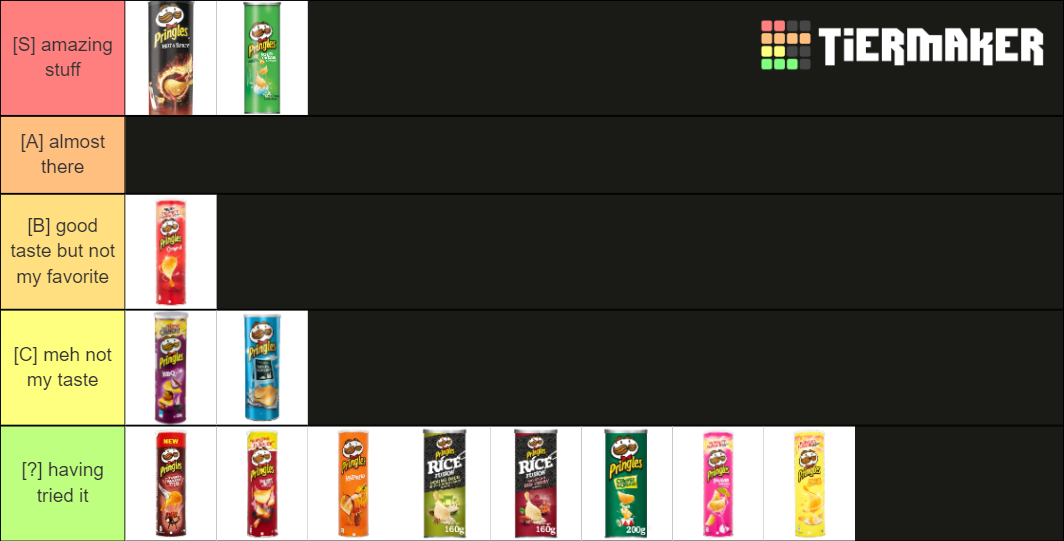 Pringles Tier List (Community Rankings) - TierMaker