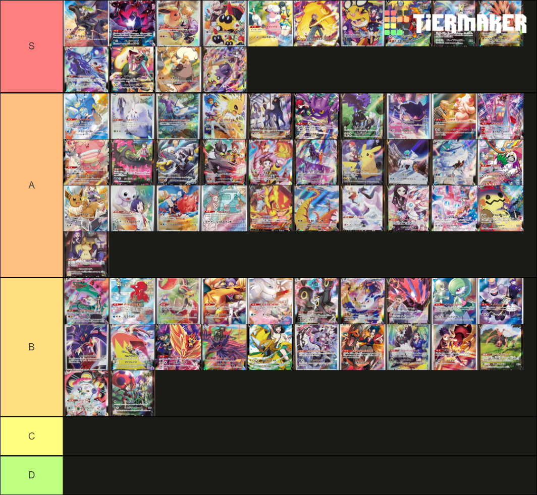 Pokemon TCG All VMAX Climax Character Rares Tier List (Community ...