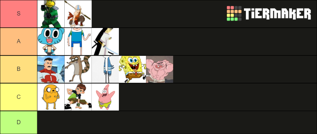 CARTOON SMACKDOWN ULTIMATE Tier List (Community Rankings) - TierMaker