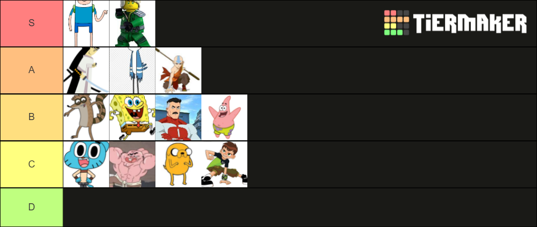 CARTOON SMACKDOWN ULTIMATE Tier List (Community Rankings) - TierMaker