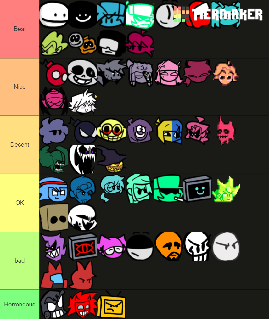FNF mods Tier List (Community Rankings) - TierMaker