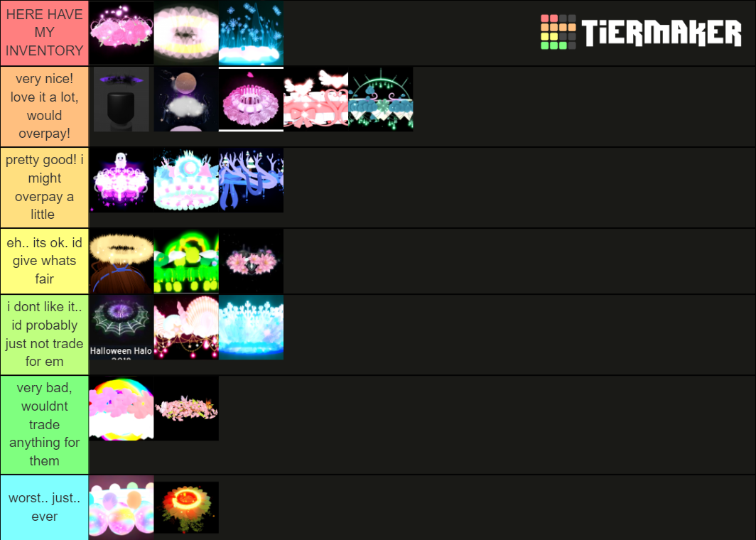 royale high halo list.. ig Tier List (Community Rankings) - TierMaker