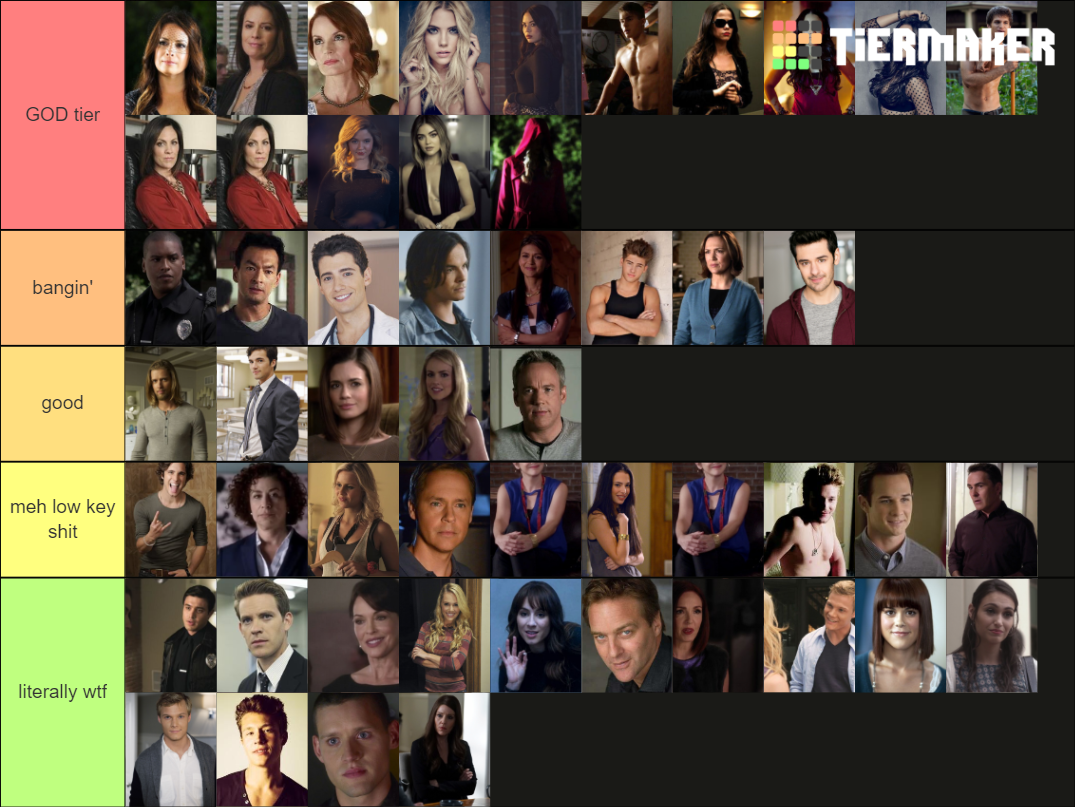 pll characters (s1-7) Tier List (Community Rankings) - TierMaker
