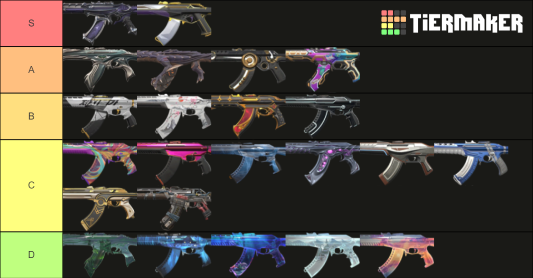 Valorant Ultimate Vandal Skin Tier List (Community Rankings) - TierMaker