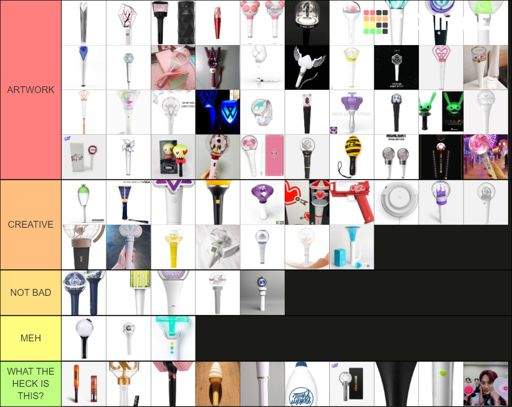RANKING EVERY KPOP LIGHTSTICK Tier List (Community Rankings) - TierMaker