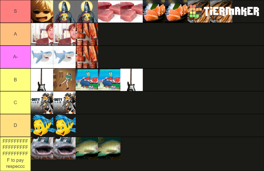 Edible Fish Tier List (Community Rankings) - TierMaker