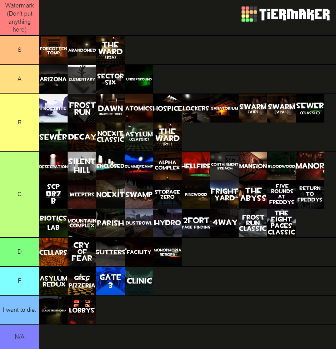 Slender Fortress 2 Modified Map (2021 / 07 / 02) Tier List (Community ...