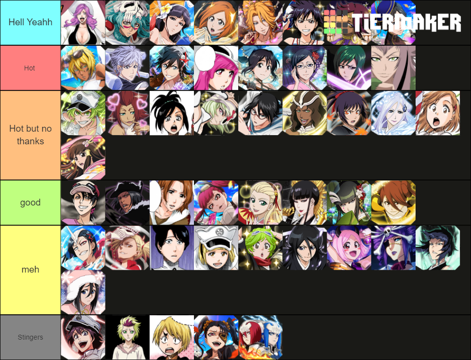 Bleach all waifus Tier List (Community Rankings) - TierMaker