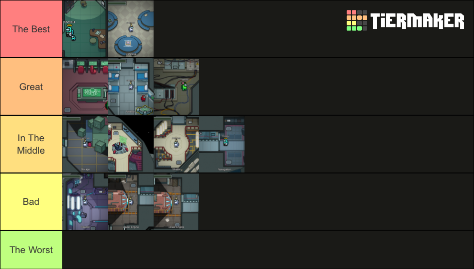 Among Us Map Locations Tier List (Community Rankings) - TierMaker
