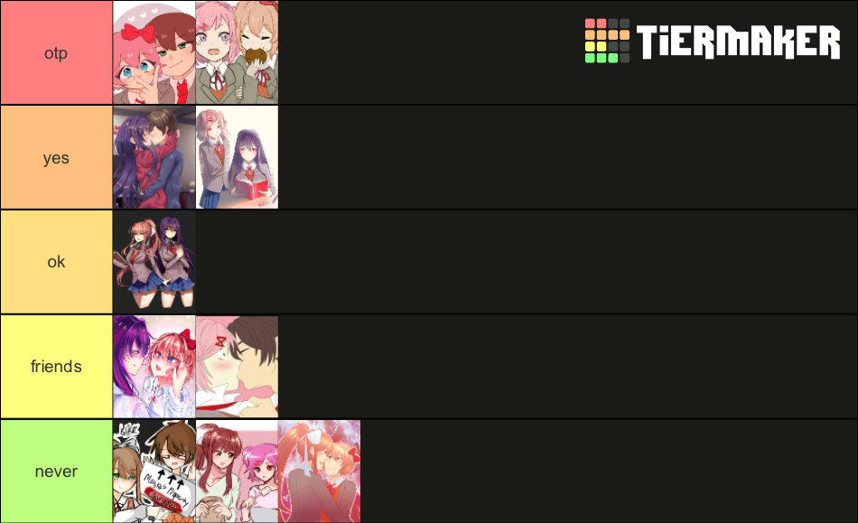 ddlc ship ( doki doki literature club ) Tier List (Community Rankings ...