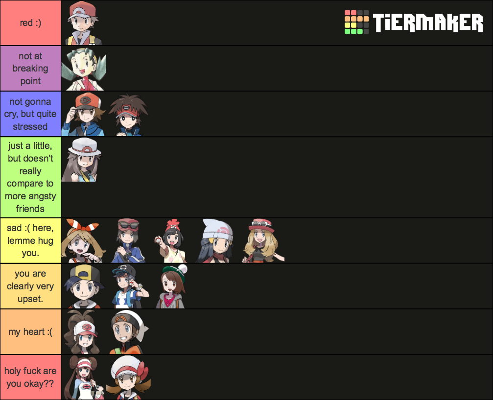 Pokemon Player Characters Tier List (Community Rankings) - TierMaker