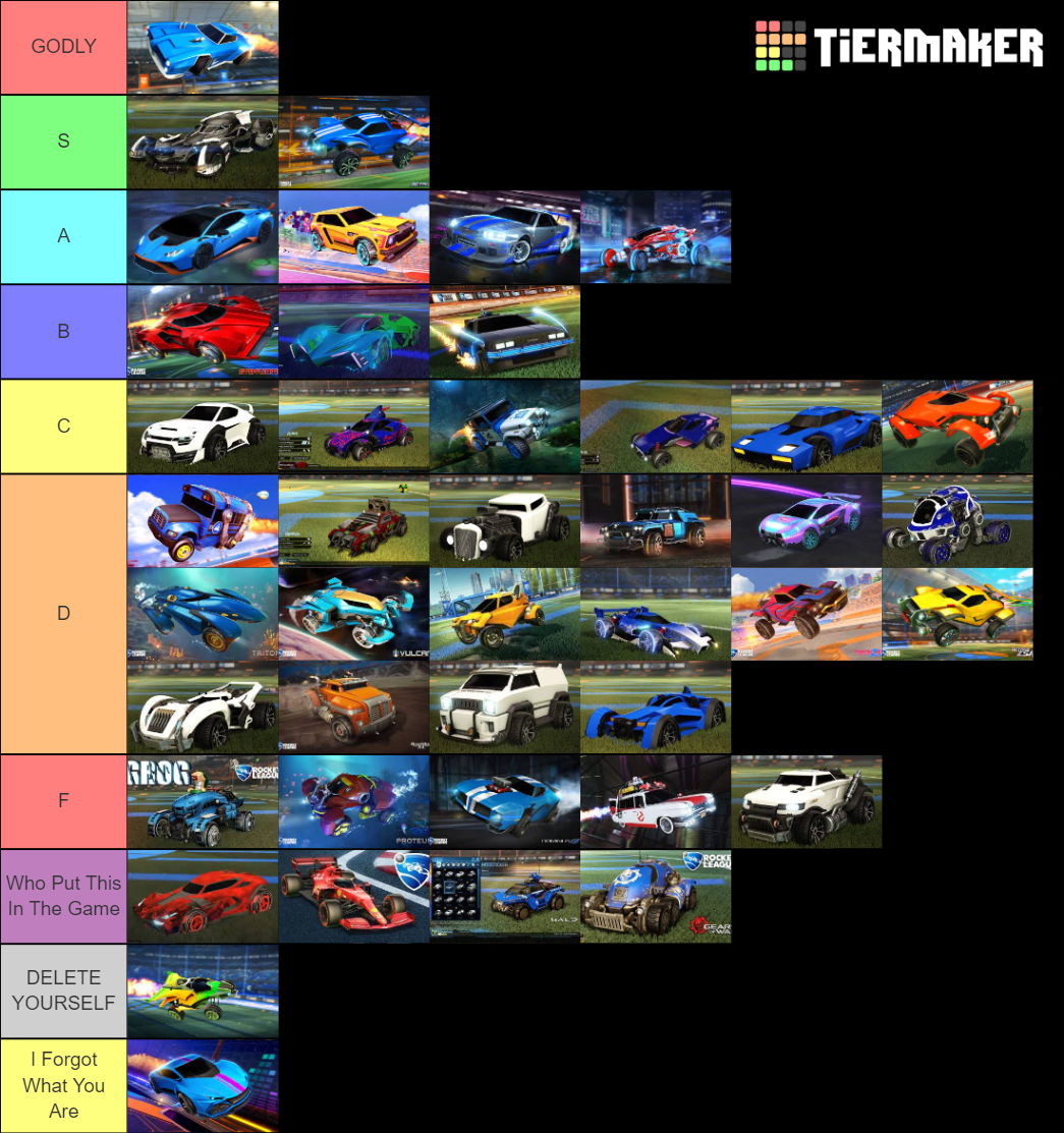 Rocket League Car Tier List (Community Rankings) - TierMaker