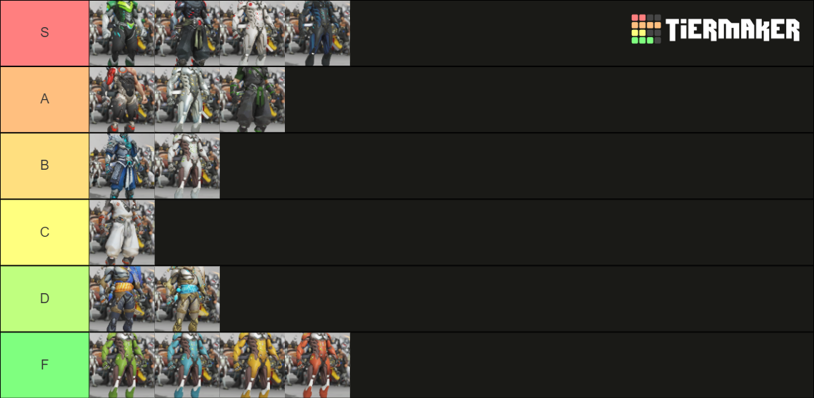 Genji Skin Tierlist Tier List (Community Rankings) - TierMaker