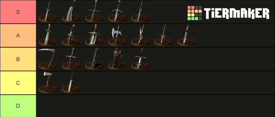 Dark Souls 1 Weapons Tier List (Community Rankings) - TierMaker