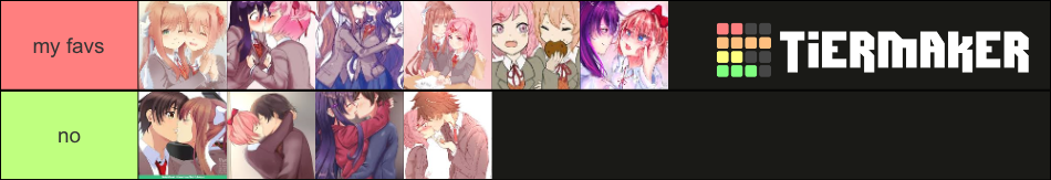 Doki Doki Literature Club ships Tier List (Community Rankings) - TierMaker
