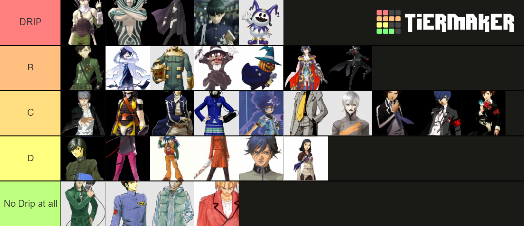 Smt DRIP Tier List (Community Rankings) - TierMaker