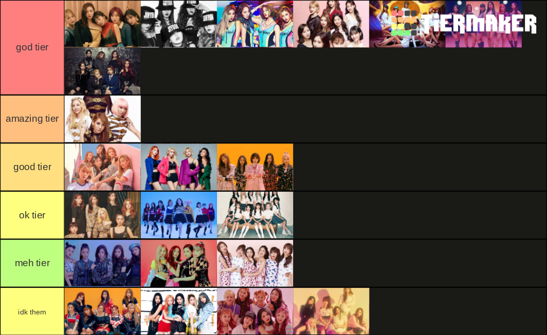 kpop girl groups tier Tier List (Community Rankings) - TierMaker
