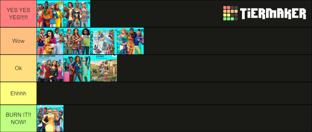Sims 4 Expansion Packs Tier List (Community Rankings) - TierMaker