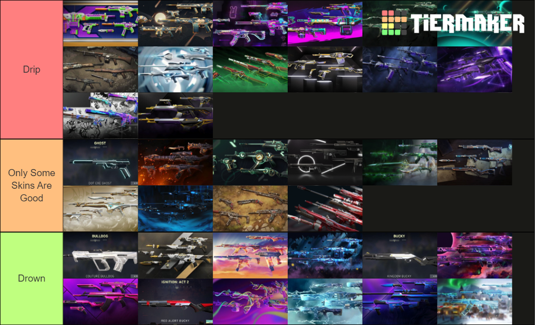 valorant skins tierlist Tier List (Community Rankings) - TierMaker
