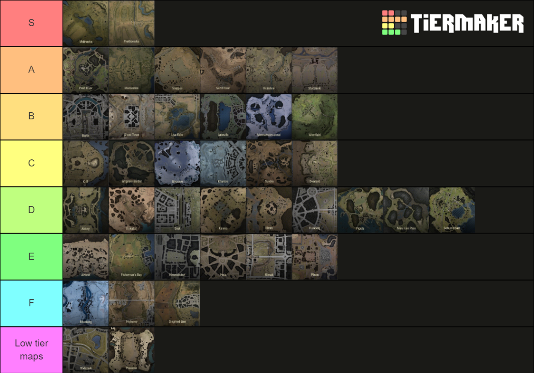 WoT maps for LTs (only standard battle modes) Tier List (Community ...