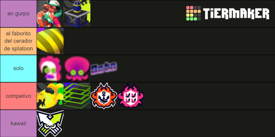 Splatoon Modes Tier List (Community Rankings) - TierMaker