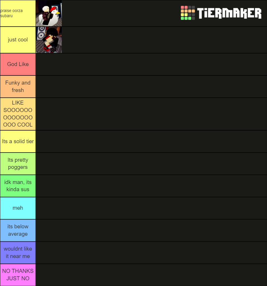 Funky Friday Animations Tier List (Community Rankings) - TierMaker