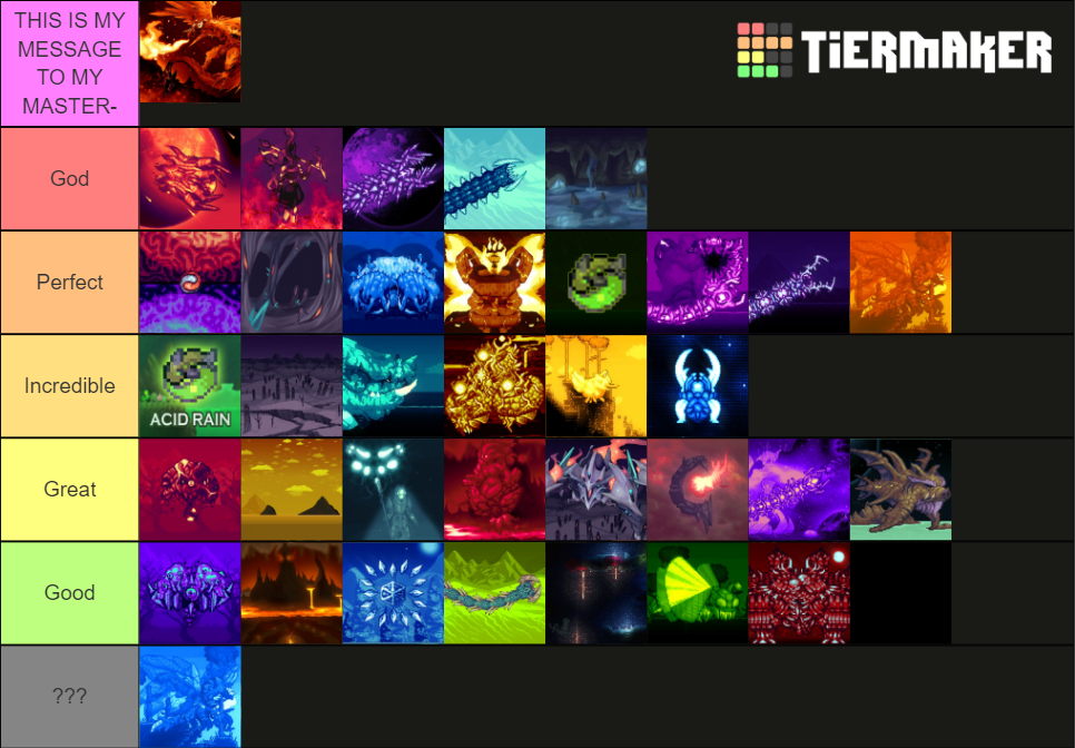 The Calamity Mod OST Tier List (Community Rankings) - TierMaker