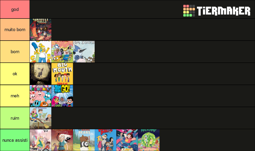 Best Cartoons Tier List (Community Rankings) - TierMaker