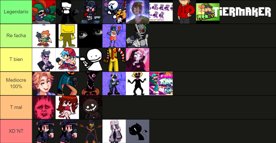 FNF Tier List (Community Rankings) - TierMaker