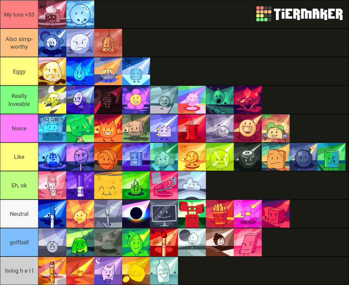 BFB With BFB 23 Icons ALL CONTESTANTS Tier List Community Rankings