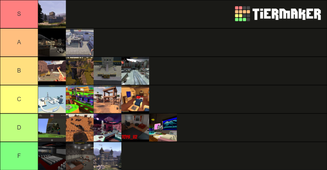 VSH MAPS Tier List (Community Rankings) - TierMaker