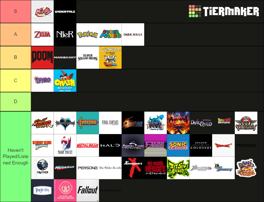 Top Video Game Soundtracks by Franchise Tier List (Community Rankings) - TierMaker