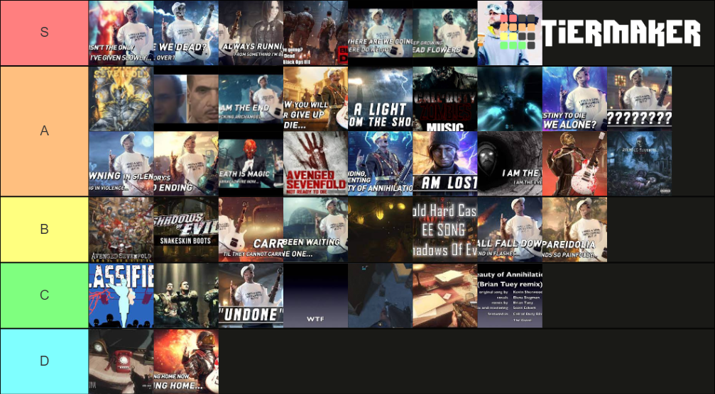 Call of Duty Zombies: Music Tier List (Community Rankings) - TierMaker