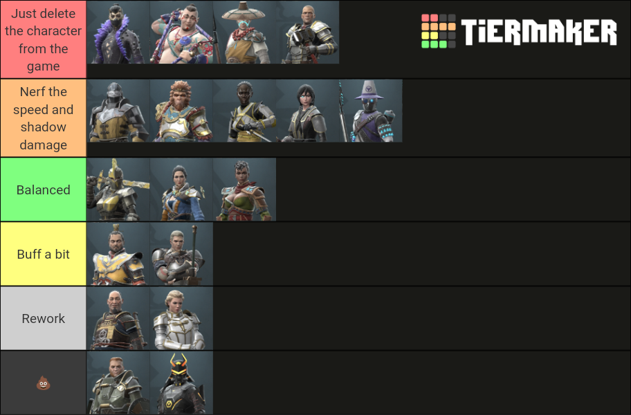 Shadow fight arena characters Tier List (Community Rankings) - TierMaker