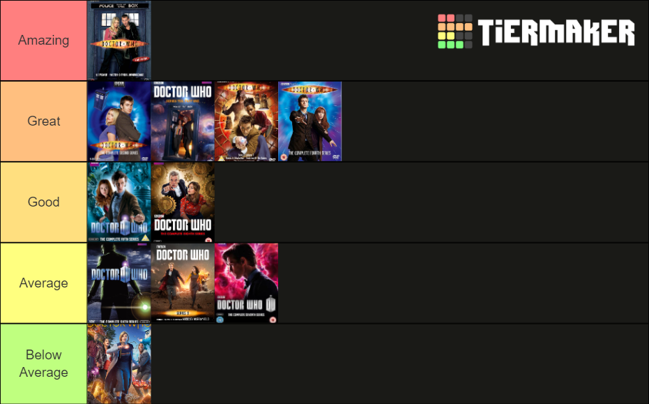 Doctor Who Seasons Tier List (Community Rankings) - TierMaker